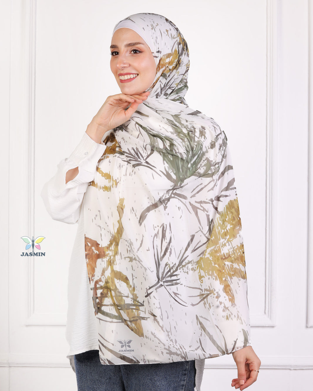 Printed Chiffon Scarves – Jasmin Store