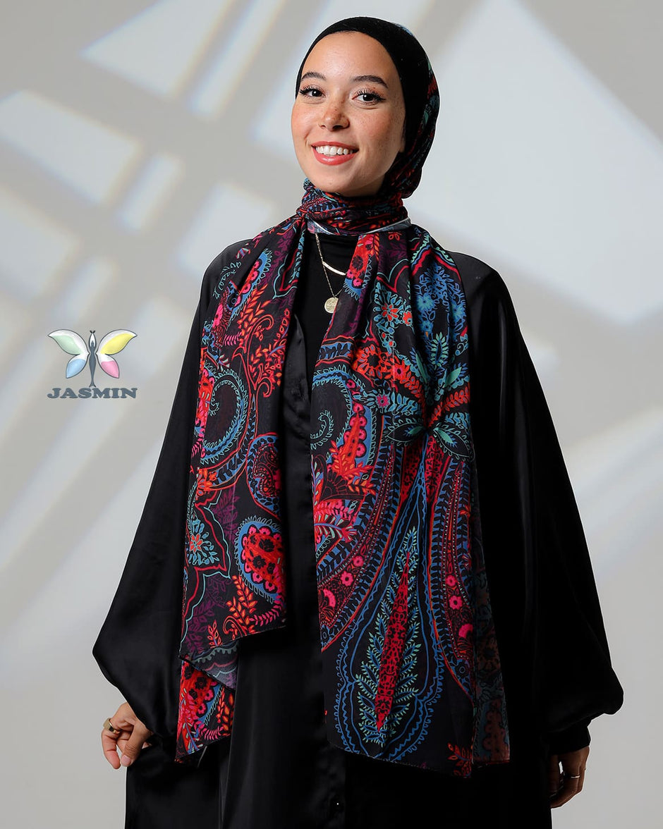 Printed Chiffon Scarves – Jasmin Store