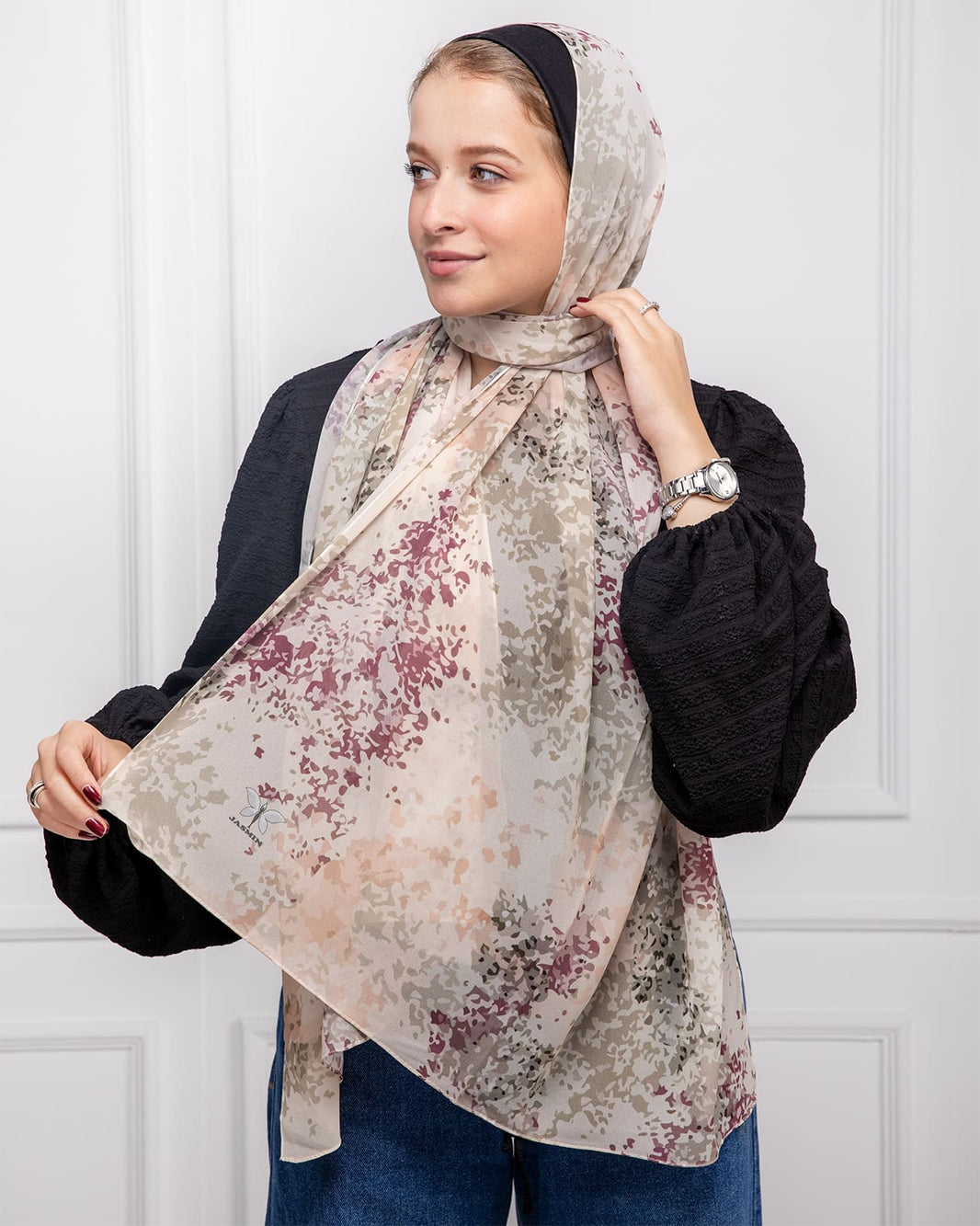 Printed Chiffon Scarves – Jasmin Store